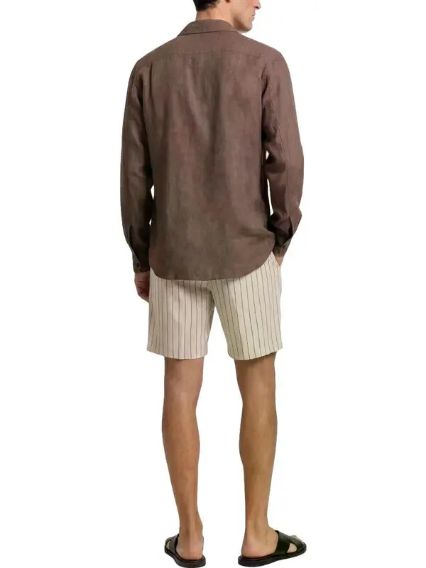 Orlebar Brown Alex Fine-stripe Deck Shorts - Neutrals