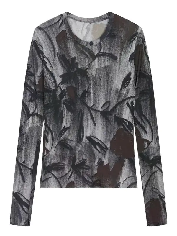 JNBY Mesh Long-sleeve T-shirt - Grey