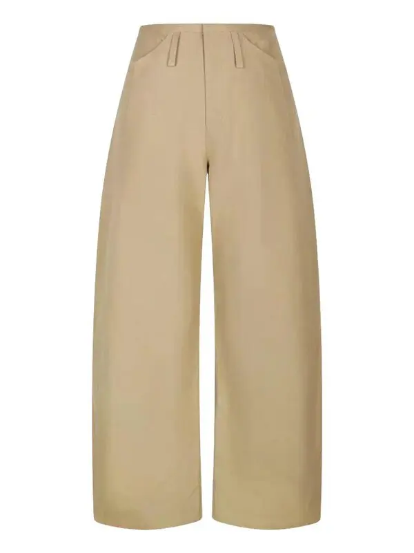 LESS Curved-leg Trousers - Neutrals