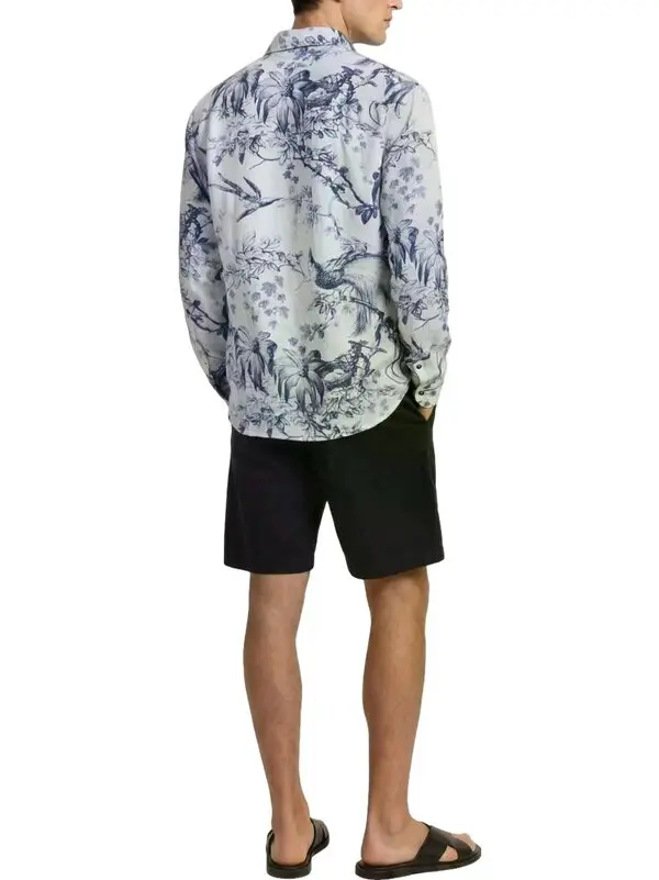 Orlebar Brown Grasmoor Zaphra-print Shirt - Blue