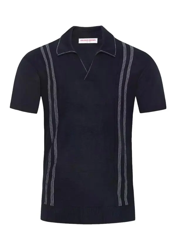 Orlebar Brown Horton Chevron-stripe T-shirt - Blue