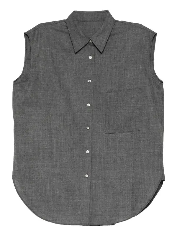 LESS Sleeveless Blouse - Grey