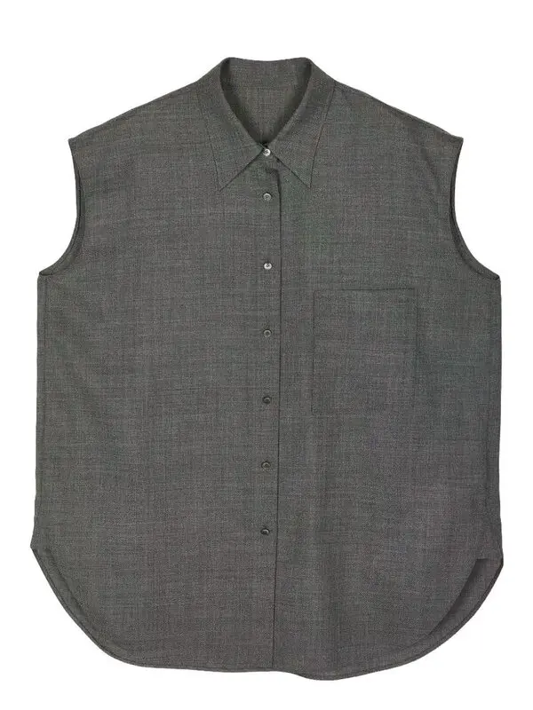 LESS Sleeveless Blouse - Grey
