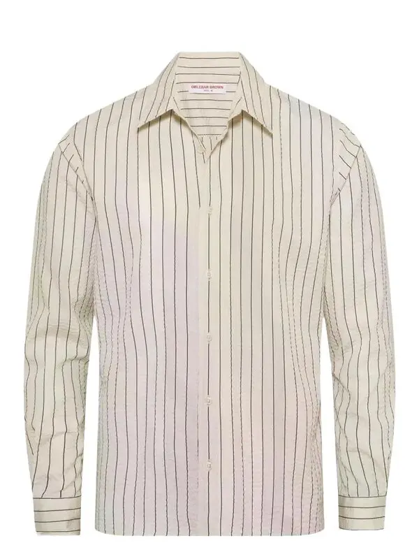 Orlebar Brown Justin Striped Shirt - Neutrals