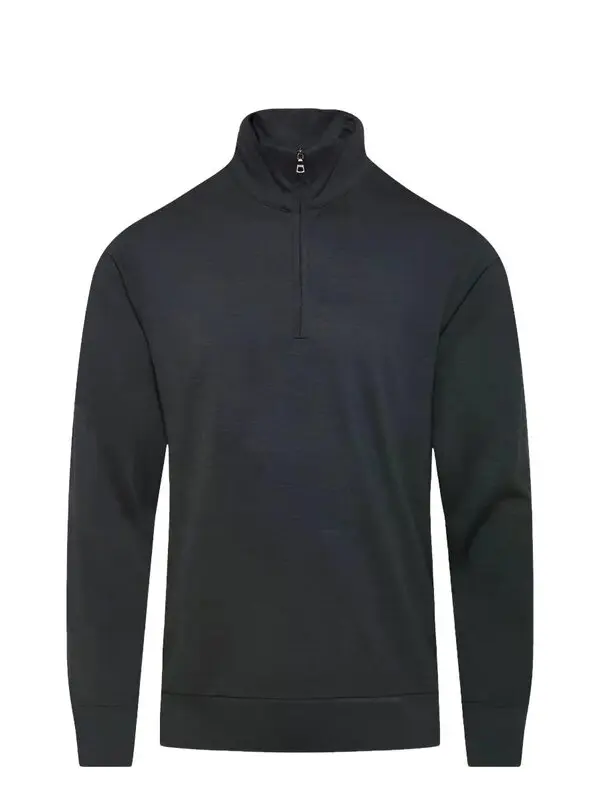 Orlebar Brown Isar Quarter-zip Merino-wool Sweatshirt - Grey