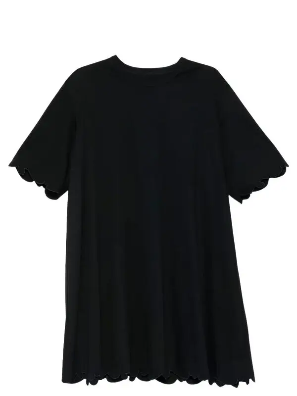 JNBY Crew-neck Short-sleeves Mini Dress - Black