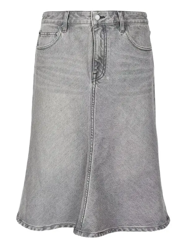 JNBY Fishtail-hem Midi Skirt - Grey