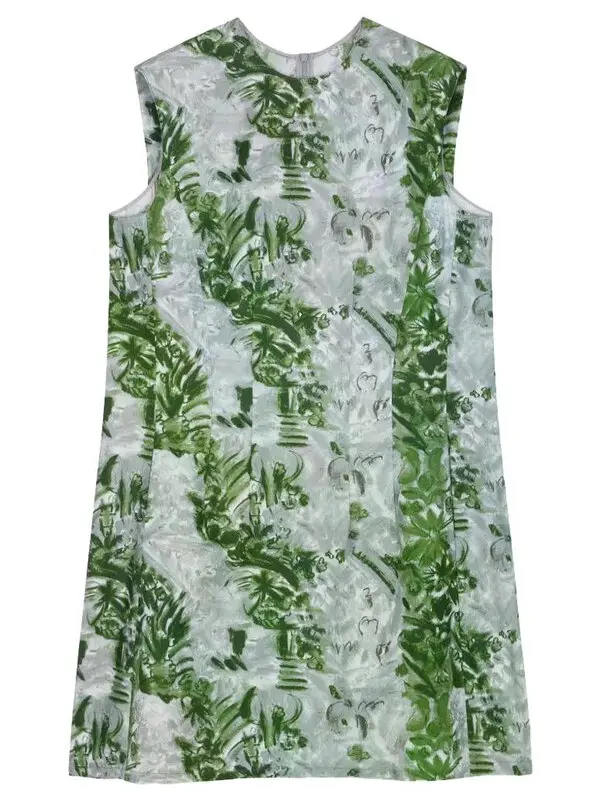 JNBY Han-paint Printed Floral Dress - Green