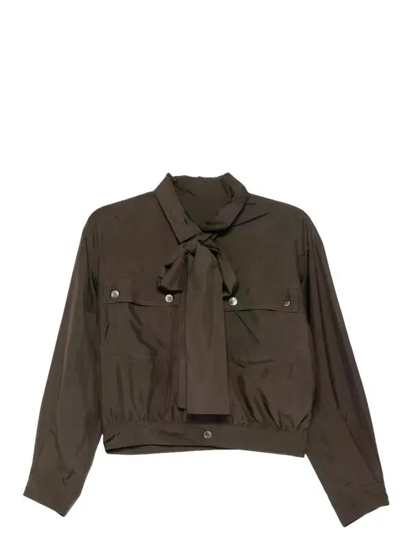 JNBY Tie-neck Jacket - Brown
