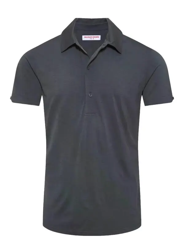 Orlebar Brown Sebastian Lux Merino Polo Shirt - Grey
