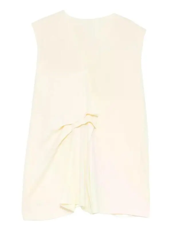 JNBY Pleated V-neck Vest - Neutrals