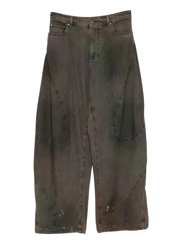 CROQUIS Panelled Jeans - Brown