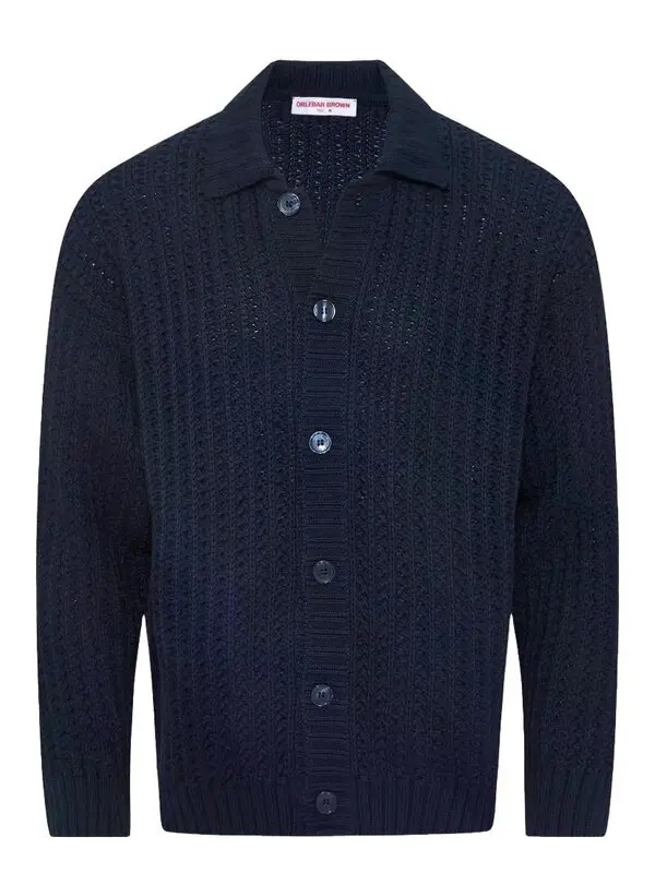 Orlebar Brown Textured Knit Shirt - Blue