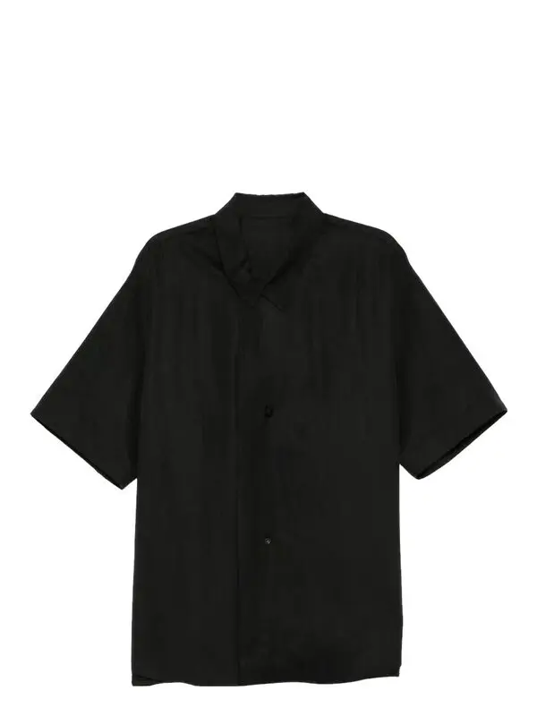 CROQUIS Woven-button Shirt - Black