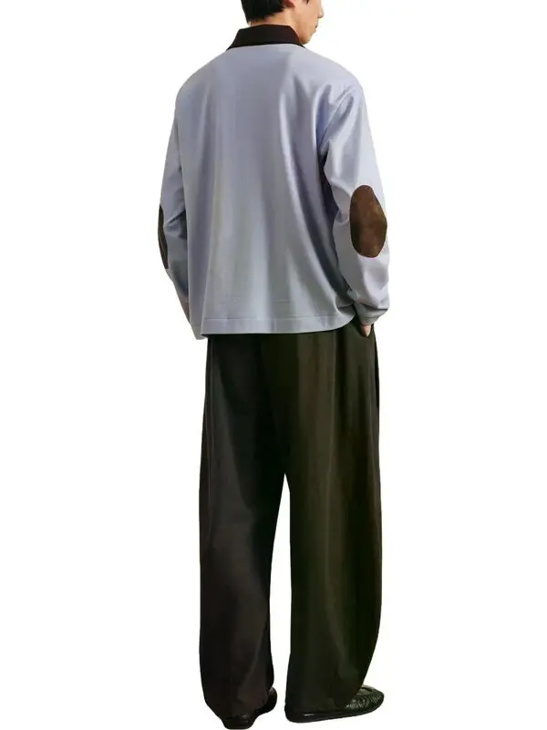 CROQUIS Curved Leg Trousers - Brown