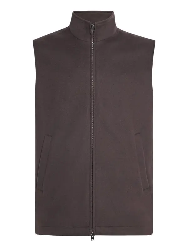 Herno Wool-cashmere Gilet - Brown