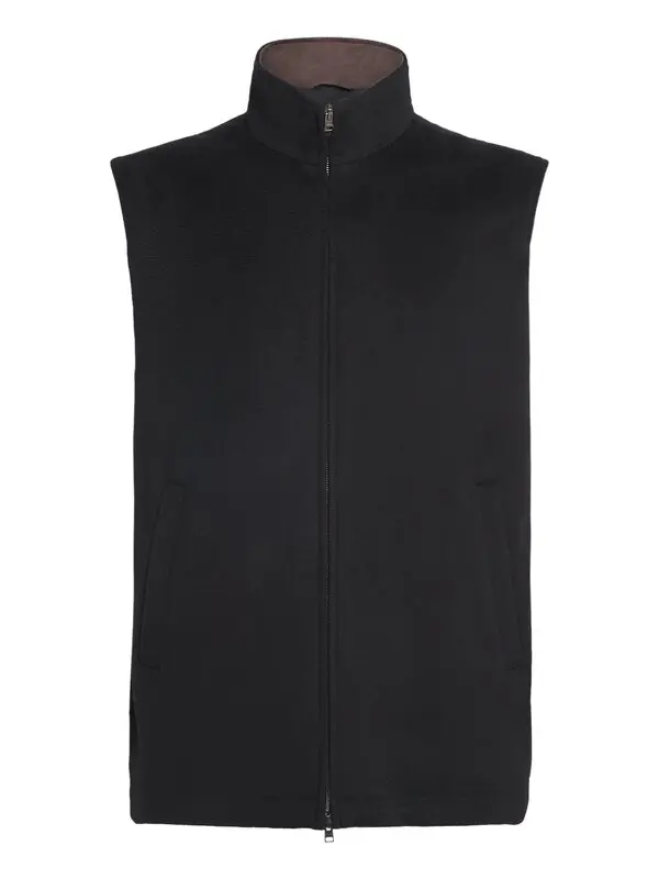 Herno Wool-cashmere Gilet - Black