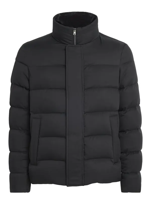 Herno Down Quilted Puffer Jacket - Black