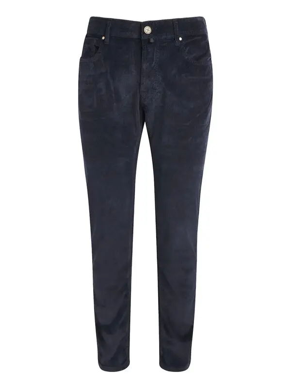 Jacob Cohen Corduroy Bard Slim-fit Chinos - Navy