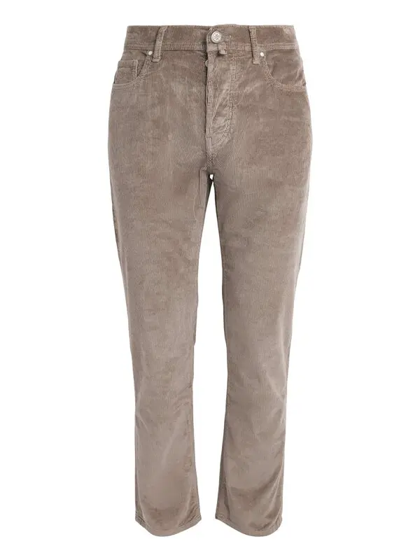 Jacob Cohen Edo Corduroy Straight-fit Chinos - Grey