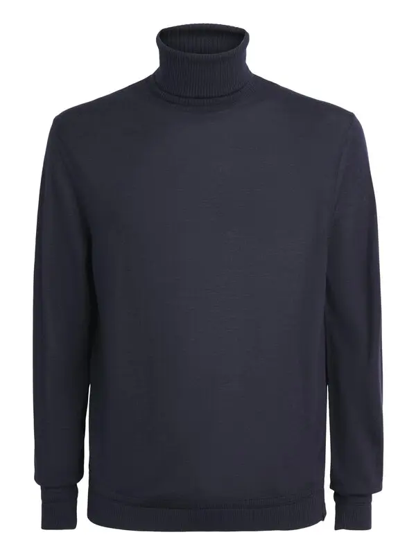 Jacob Cohen Wool-silk Rollneck Jumper - Beige