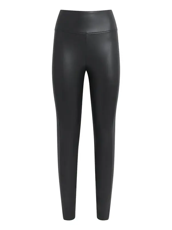 Wolford Faux Leather Edie Leggings - Black