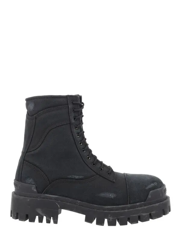 Balenciaga Combat Strike" Boots - Black