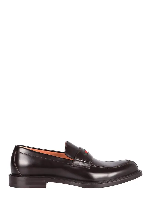 Gucci Smooth Calfskin Leather Loafers - Brown