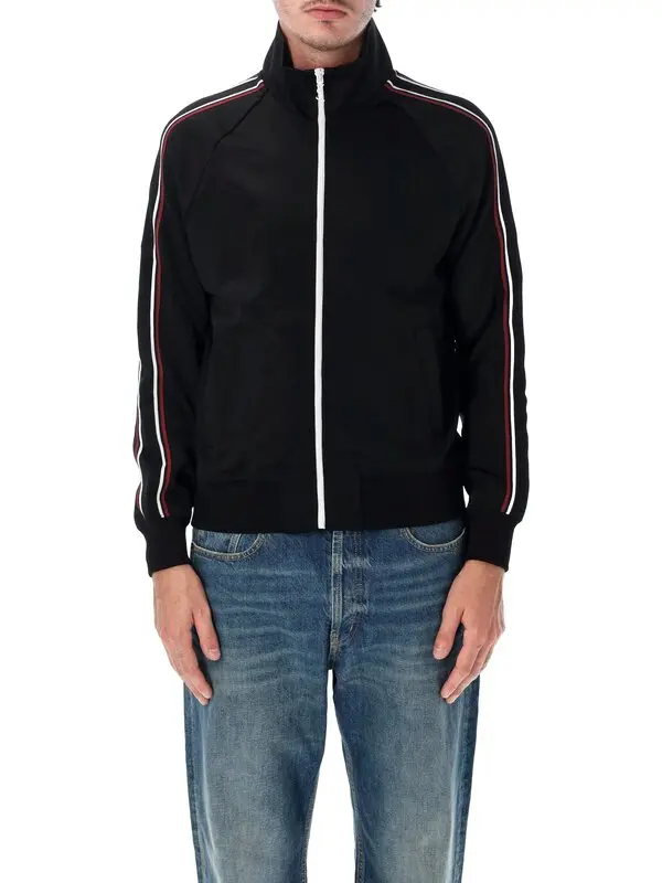 Saint Laurent Viscose-blend Stretch Track Jacket - Nero
