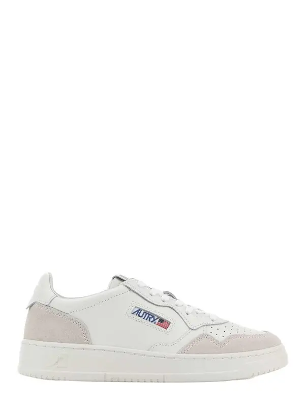 AUTRY Leather Medalist Low Top Sneakers - White