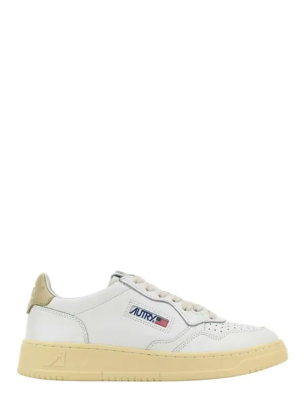 AUTRY Leather Medalist Low Top Sneakers - White
