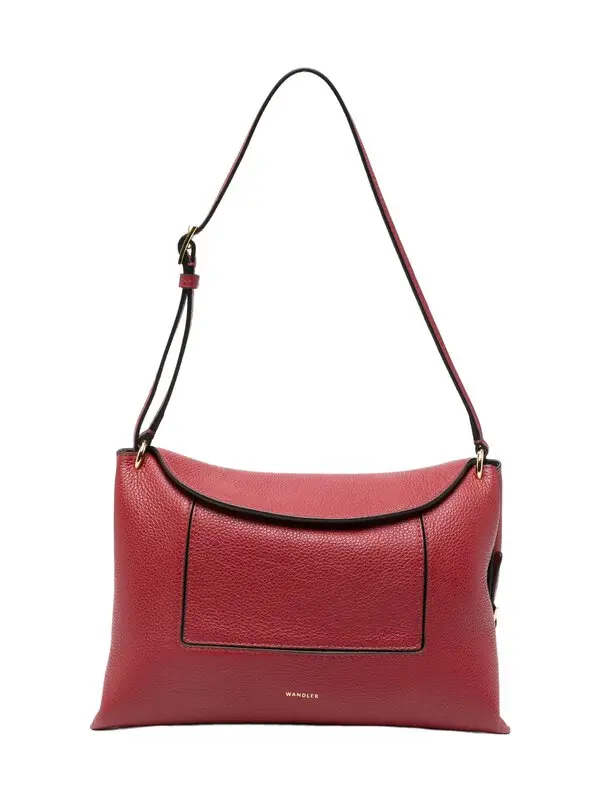 WANDLER Mini Leather Shoulder Bag With Magnetic Closure - Rosso
