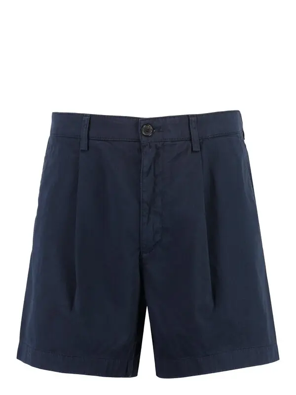 DEPARTMENT 5 Cotton Blend Bermuda Shorts - Blue