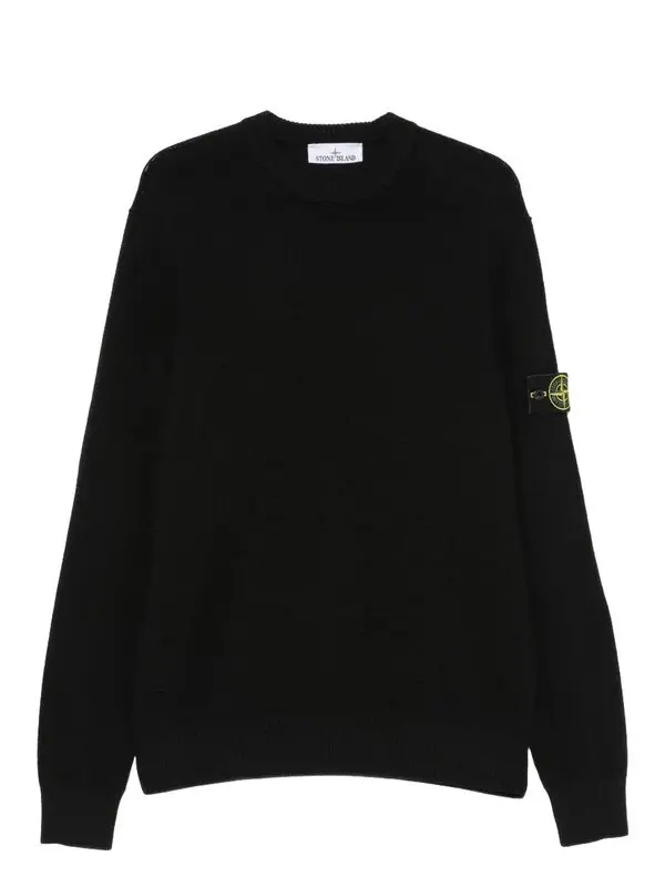 Stone Island Crewneck Sweater - Black