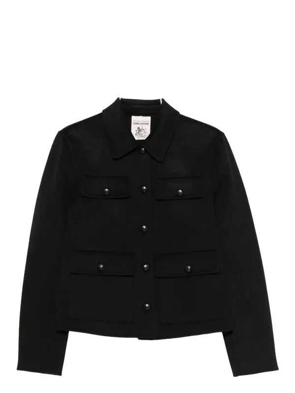 SEMICOUTURE Alisa Wool Jacket - Black