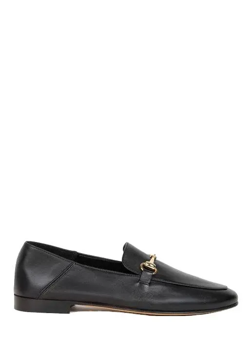 BOBBIES Jill Loafers With Horsebit Detailing - Passion Black