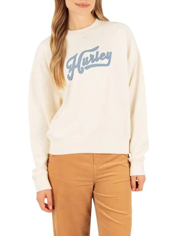 Hurley Pennant Graphic Sweatshirt - Cream
