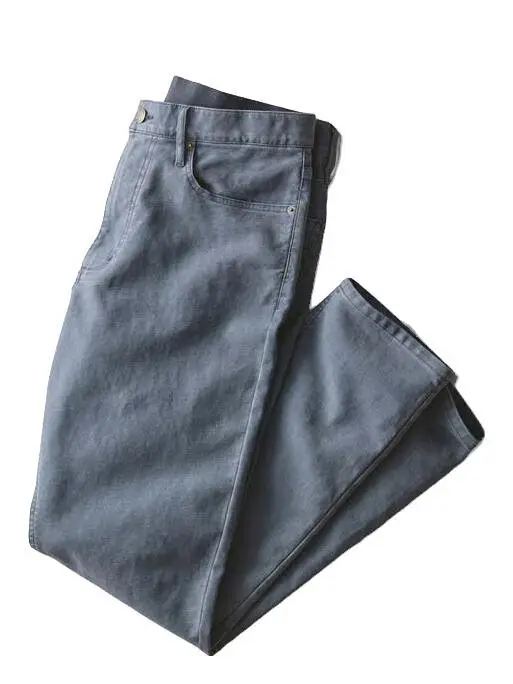 Marine Layer Flex Terry Slim Straight 5-pocket Pants - True Navy