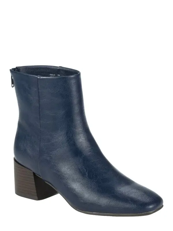 BARETRAPS Emilie Block Heel Bootie - Dark Navy
