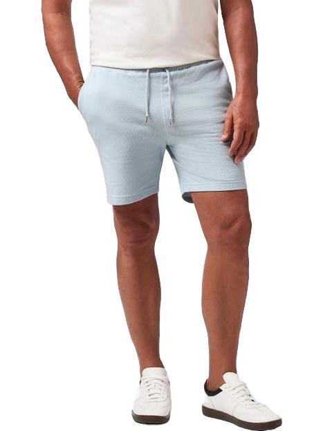Stone Rose Terry Knit Comfort Shorts - Light Blue
