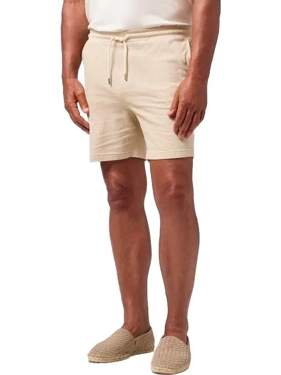 Stone Rose Terry Knit Comfort Shorts - Medium Beige