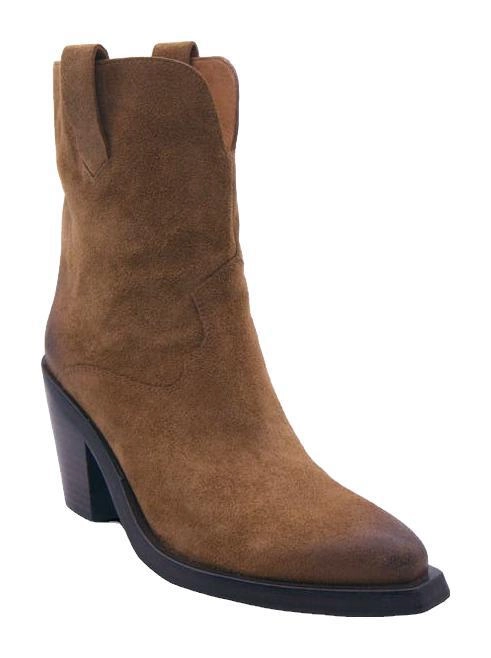 Ash Jester Western Bootie - Chestnut