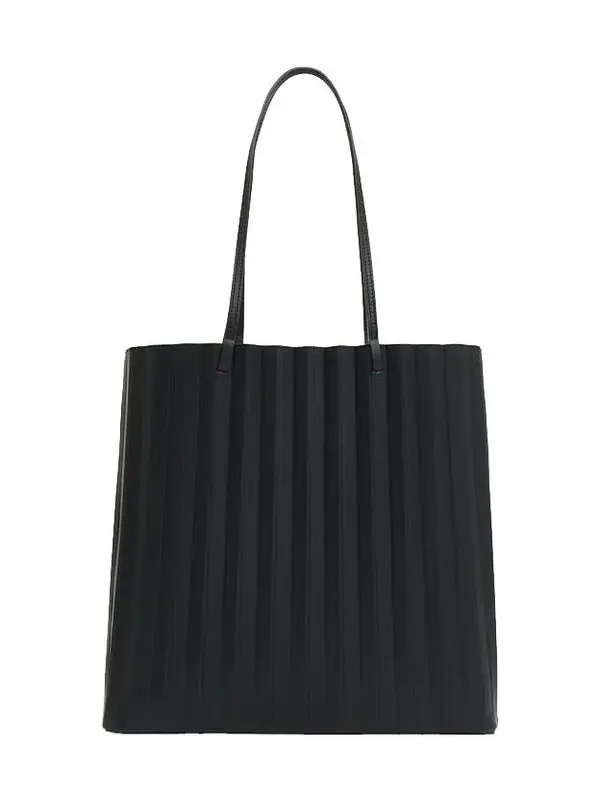 MANSUR GAVRIEL Large Filo Pleated Tote - Black/flamma