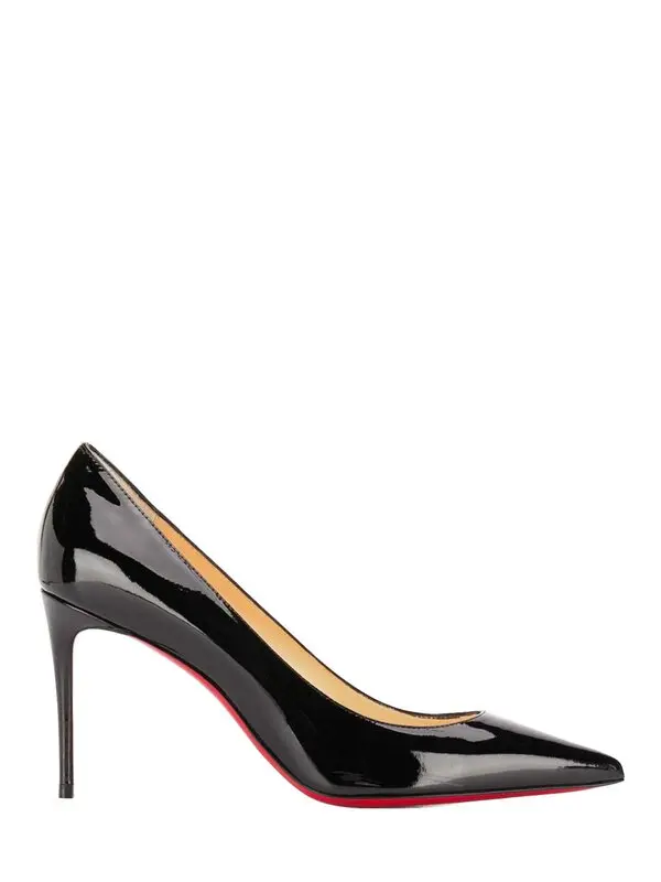 CHRISTIAN LOUBOUTIN Patent Leather Stiletto Pumps - Black