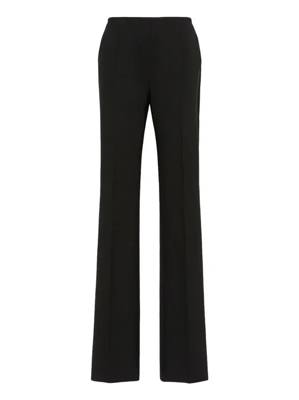 Max Mara Slim-fit Wool Cloth Trousers - Black