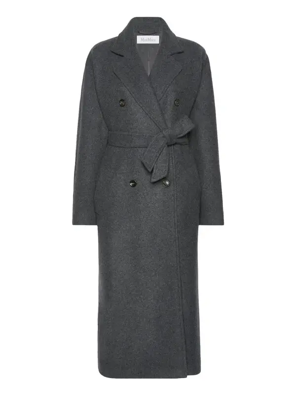 Max Mara Oversized Double Jersey Coat - Dark Grey