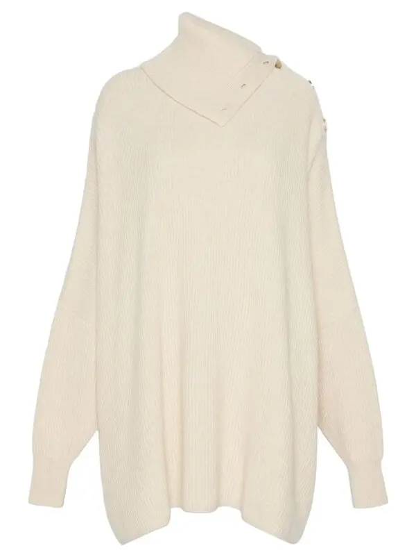 Max Mara Oversized Wool And Cashmere Dress - Beige