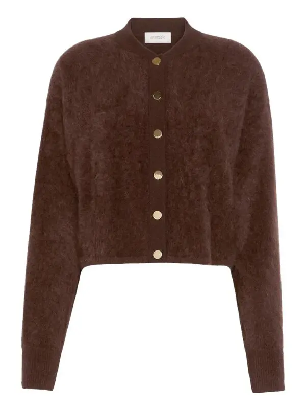 Max Mara Pure Cashmere Bomber Jacket - Chocolate