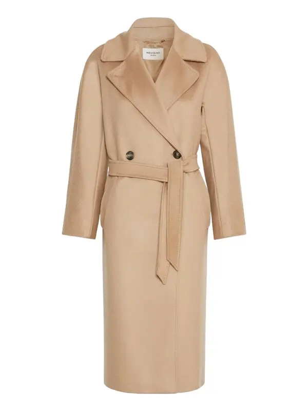 Max Mara Double-breasted Wool Coat - Camel