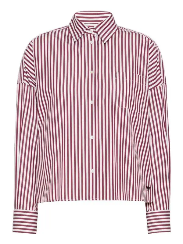 Max Mara Cotton Poplin Shirt - Bordeaux
